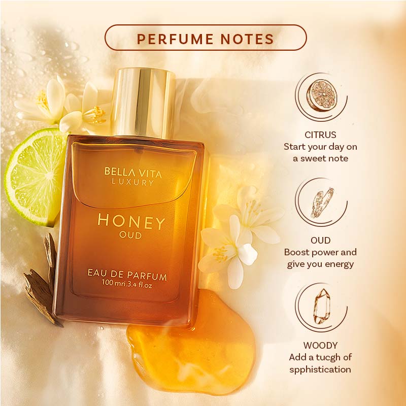 Honey Oud Unisex Perfume I Eau De Parfum for Men and Women I Bella Vita ...